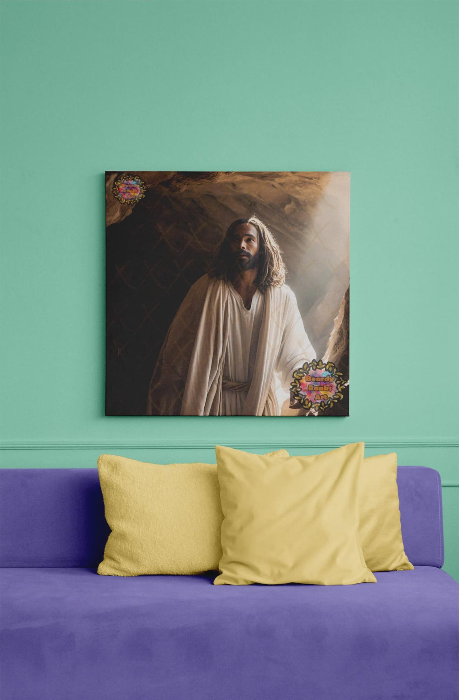 Black Jesus Christ Leaving the Tomb Print, Christian Artwork (digital ...