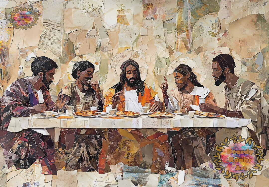 Black Jesus the Last Supper Prints, Brown Jesus the Last Supper ...