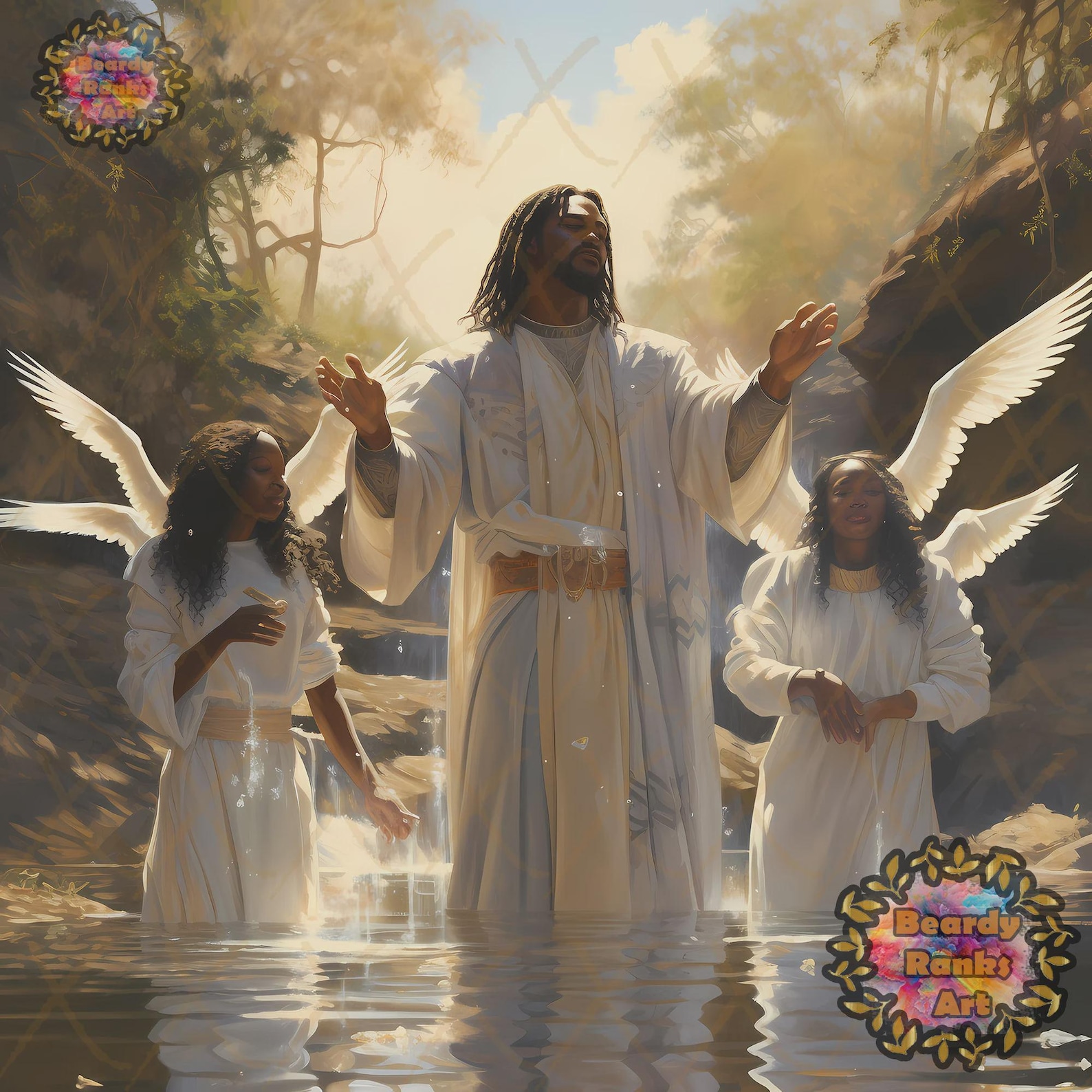 5 Black Jesus Images, Religious Wall Decor, Christian Artwork, African ...
