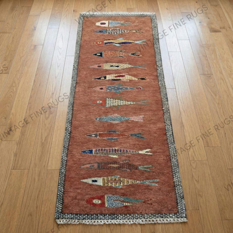 Fish Design Runner Rugs - Etsy