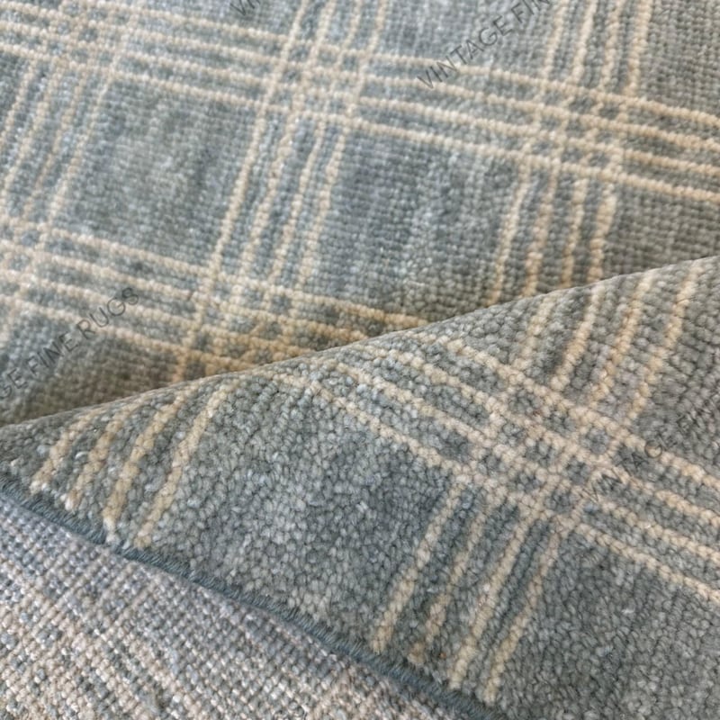 Muted Plaid Rug - Etsy
