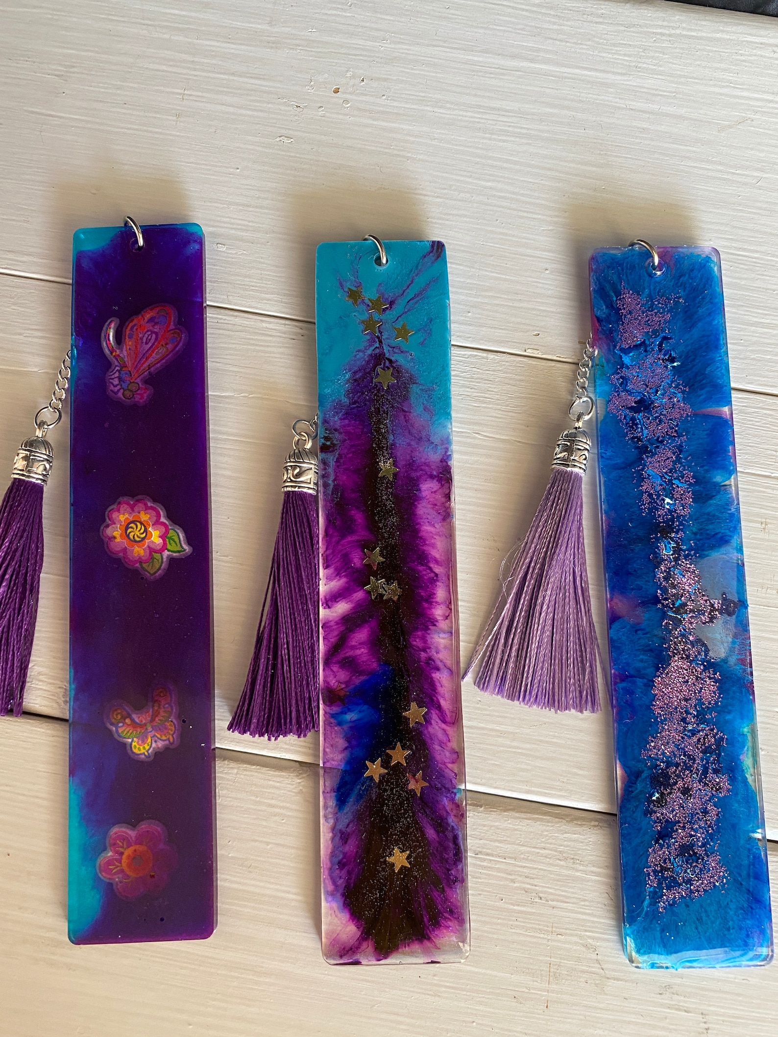 Epoxy Resin Bookmarks - Etsy