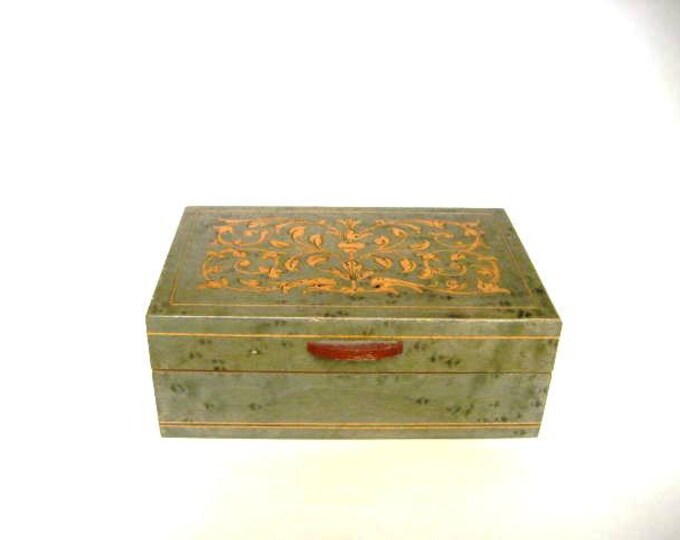 Vintage Italian Jewelry Box Gabriella via Tasso 10 Inlaid Wooden - Made ...