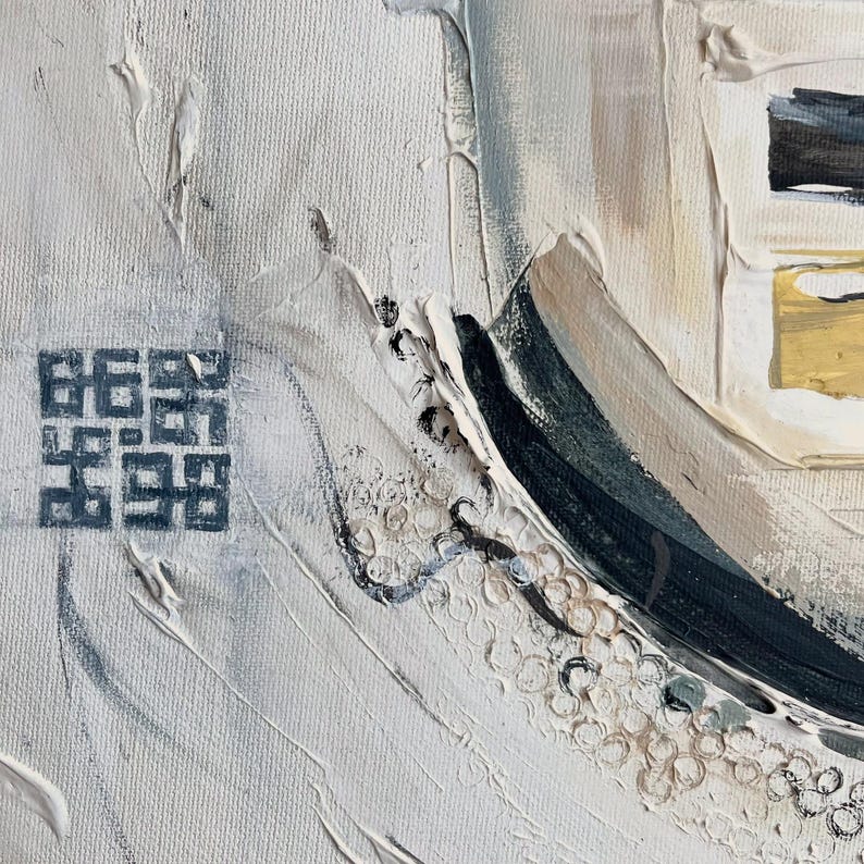 Kaaba: Tawaf – Sacred Geometry Inspired Abstract Painting | Textured ...