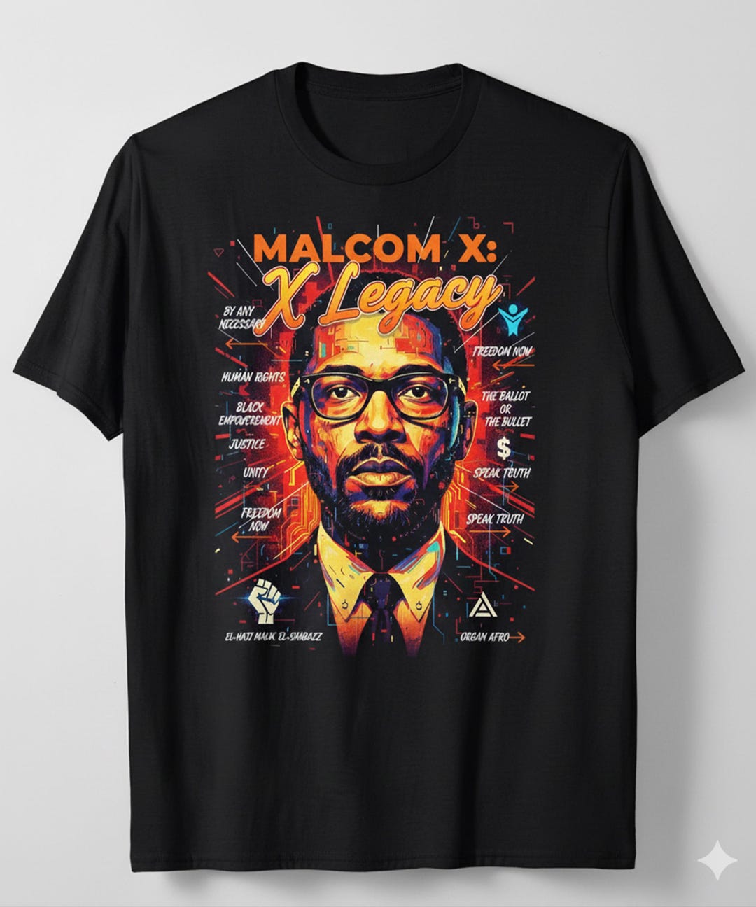 Malcolm X Legacy SVG, Black Empowerment SVG, Human Rights Freedom SVG ...