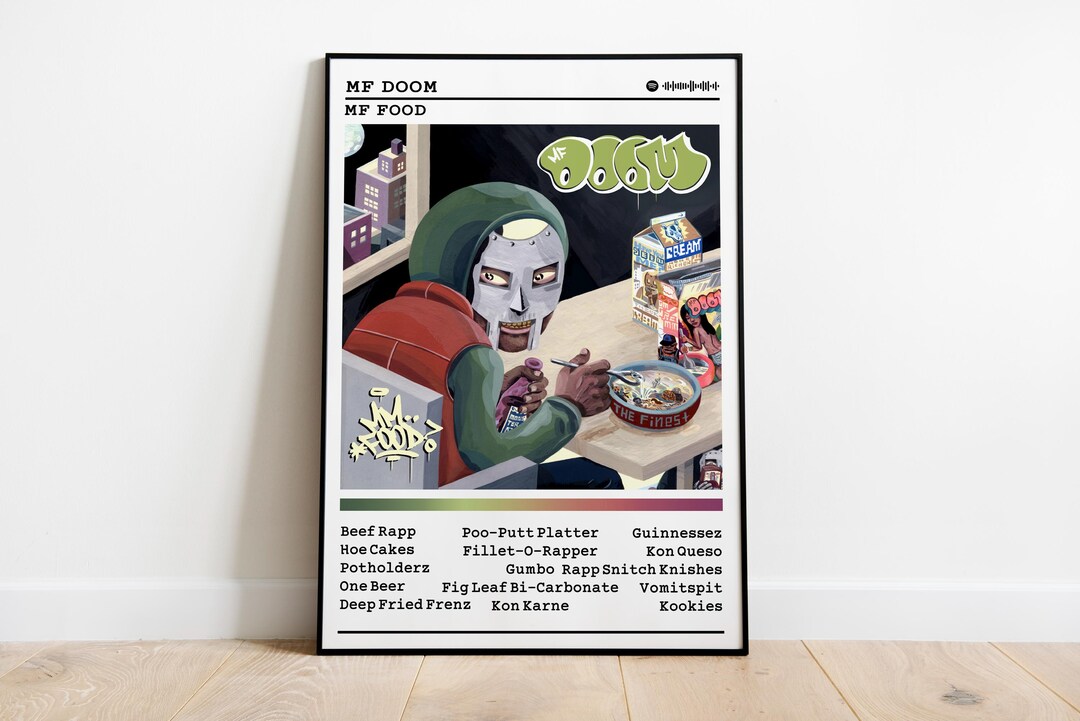 MF Doom MM Food Album Poster: Rap Music Wall Art - Etsy