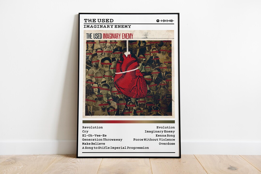 The Used - Imaginary Enemy Album Poster | Matte Fine Art Print - Etsy