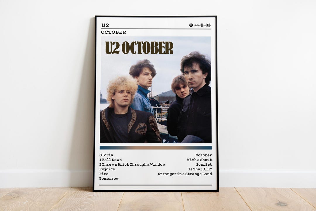 U2 October Album Poster: Rock Music Wall Art - Etsy