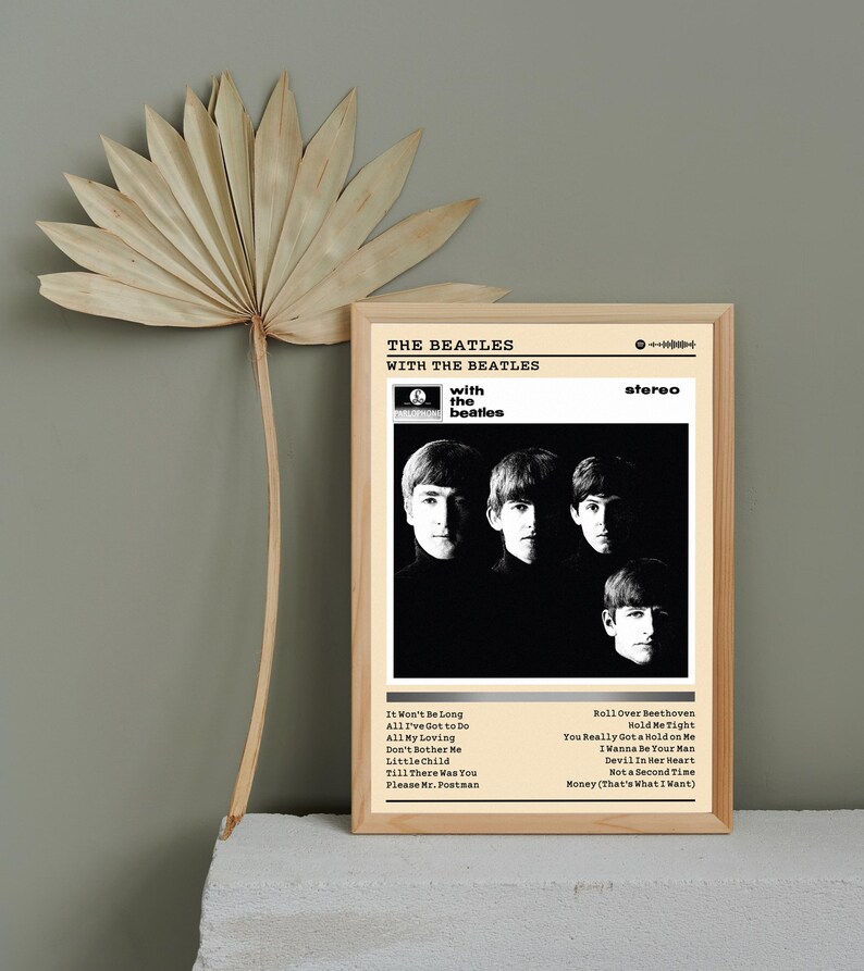 The Beatles 'with the Beatles' Album Cover Poster: Matte Fine Art Print ...
