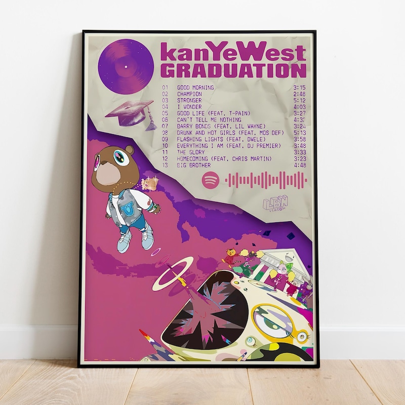 Graduation Kanye West Poster - Etsy