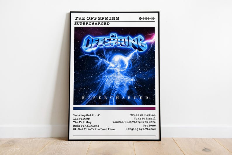 The Offspring - Supercharged Album Poster: Rock Music Wall Art - Etsy