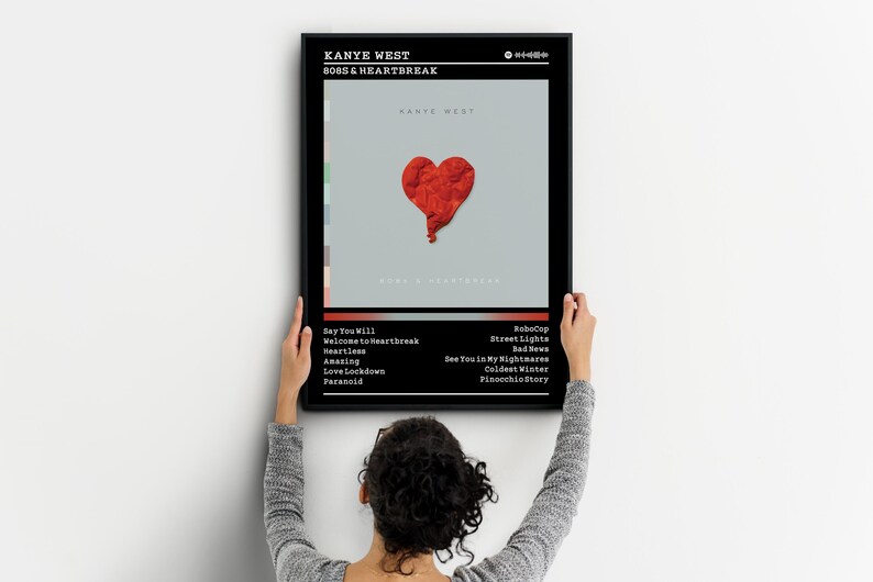 Kanye West 808s & Heartbreak Album Poster: Matte Finish Wall Art - Etsy