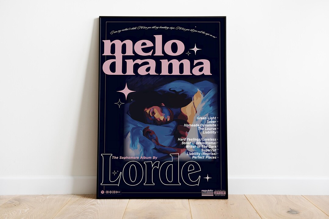 Lorde Album Cover Poster: Music Wall Art Print - Etsy