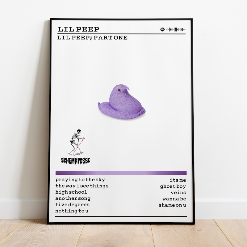 Lil Peep Album Wall Art - Etsy