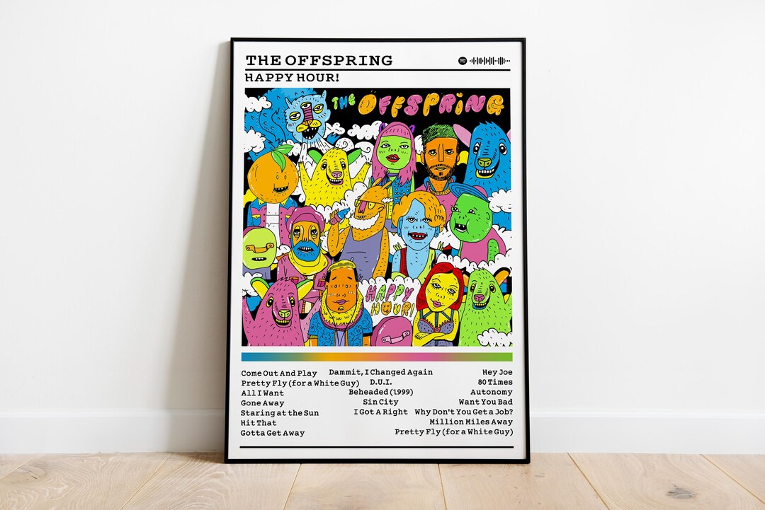 The Offspring 'happy Hour!' Album Poster: Rock Music Wall Art - Etsy