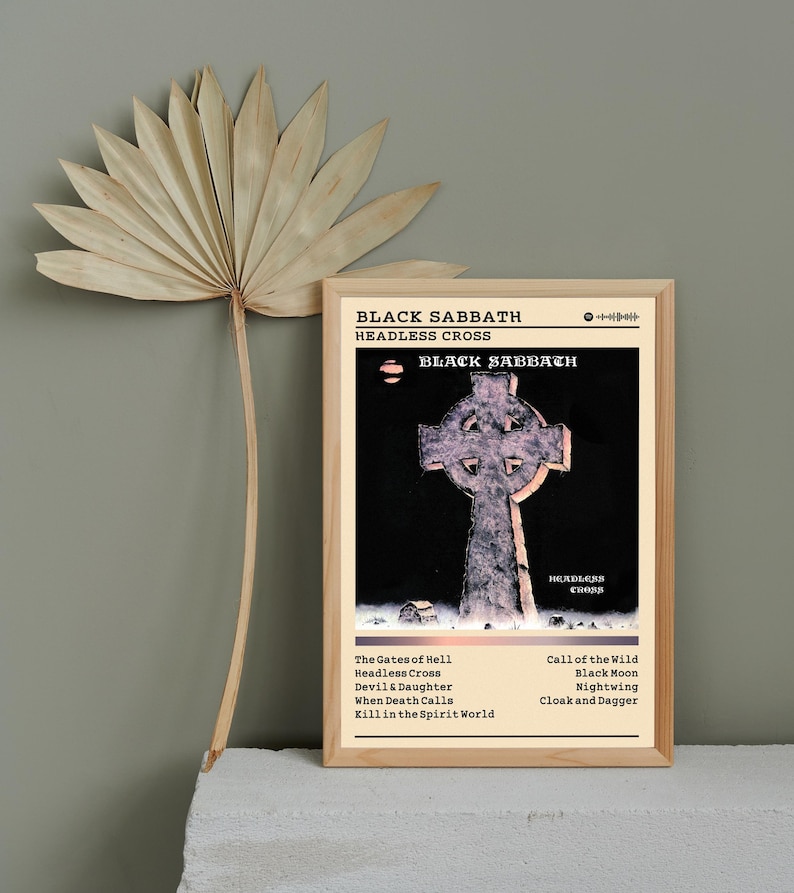 Black Sabbath "headless Cross" Album Cover Poster | Metal Music Art Print - Etsy