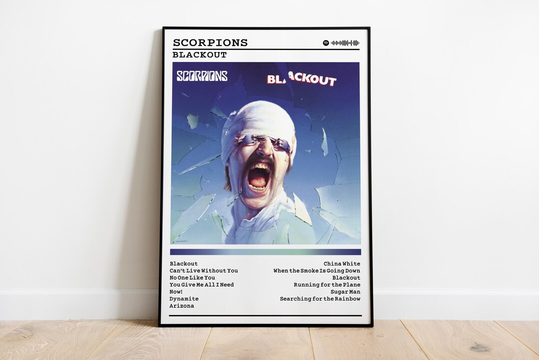 Scorpions Poster | Blackout Poster | Album Poster Prints | Wall Decor ...