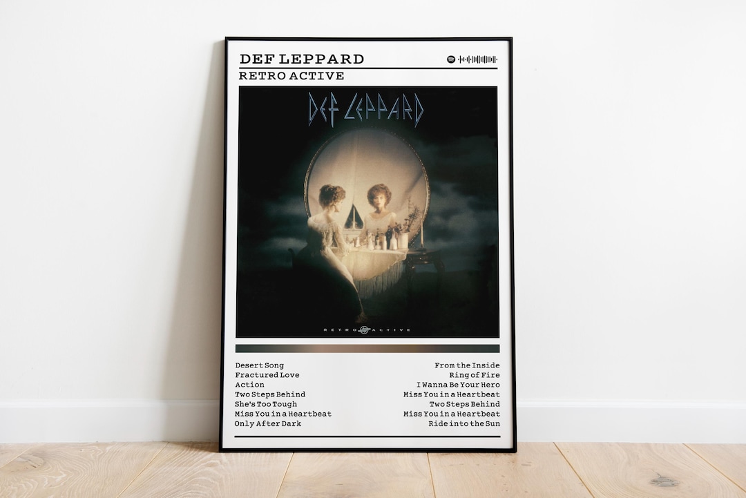 Def Leppard Poster | Retro Active Poster | Album Poster Prints | Wall ...