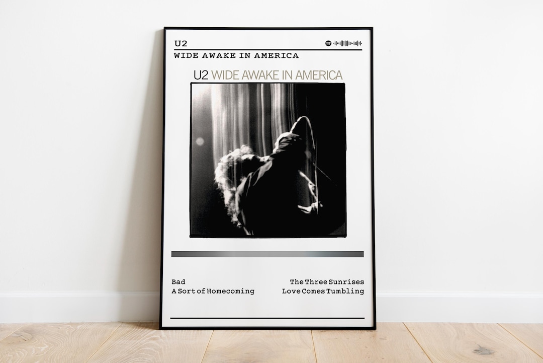 U2 Wide Awake in America Album Poster: Rock Music Wall Art - Etsy