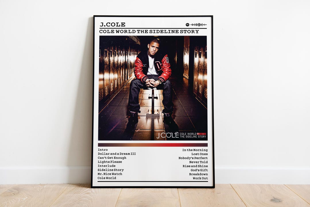 J Cole Poster | Cole World the Sideline Story Poster | Album Poster ...