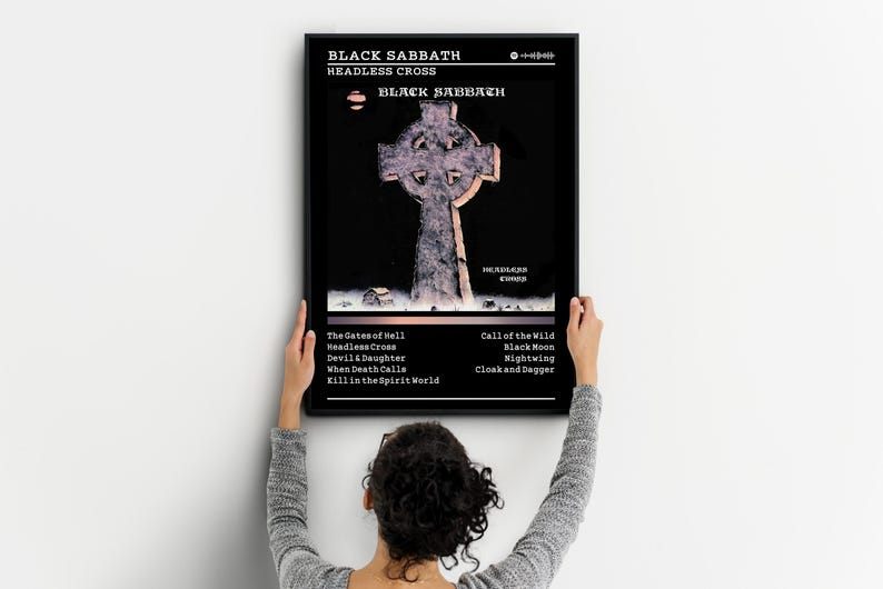 Black Sabbath "headless Cross" Album Cover Poster | Metal Music Art Print - Etsy