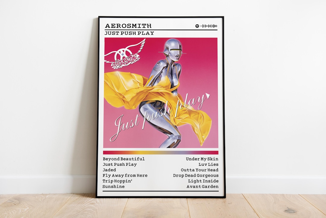 Aerosmith Poster | Just Push Play Print | Album Poster Prints | Wall ...