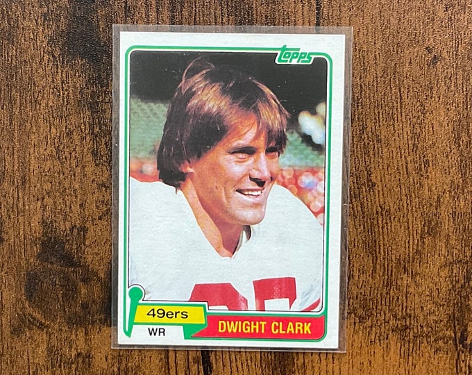 Dwight Clark 1981 Topps Football Card #422 Rookie Card Original Issue ...