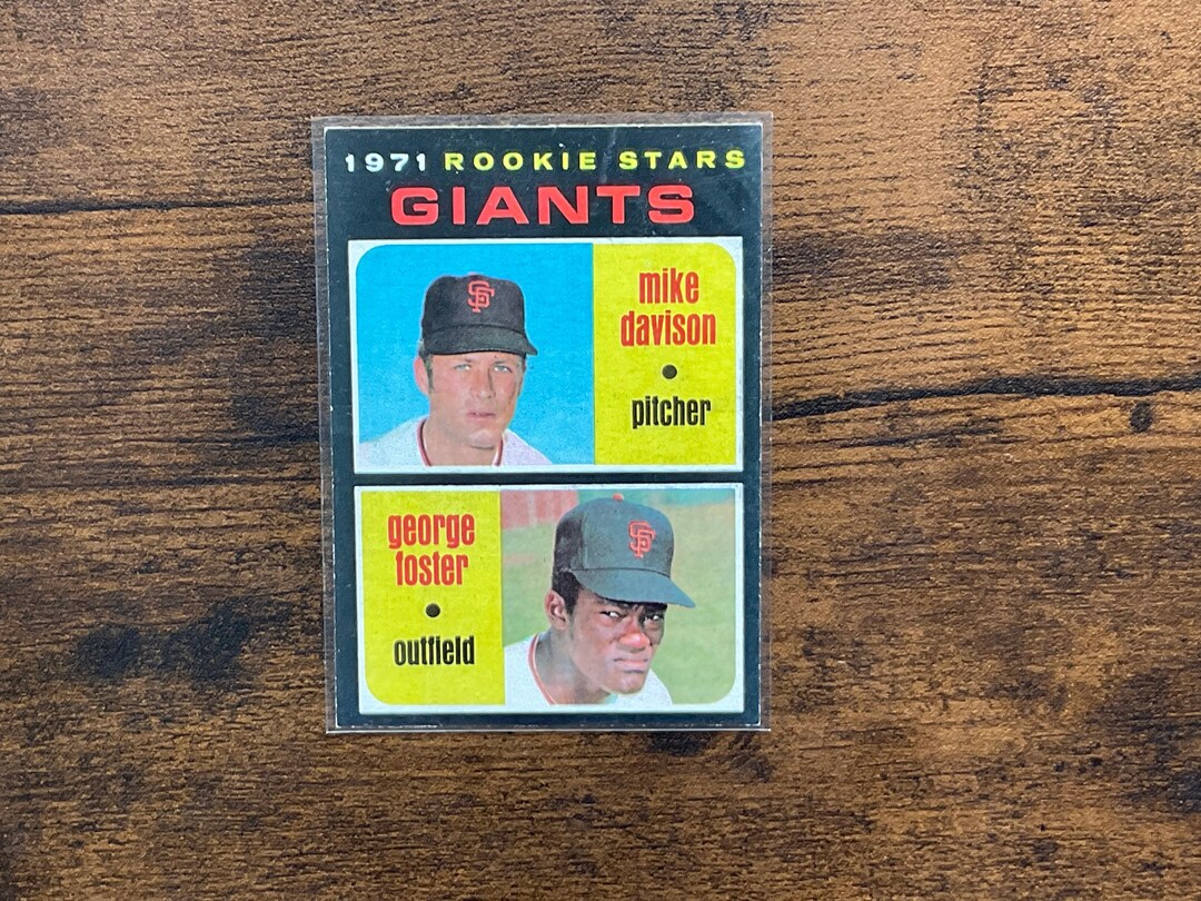 George Foster 1971 Topps Baseball Card #276 Original Issue Rookie Card ...