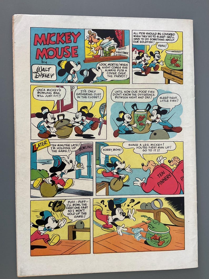 Walt Disney’s Mickey Mouse Four Color Dell Comic Book 214 1949 Golden ...
