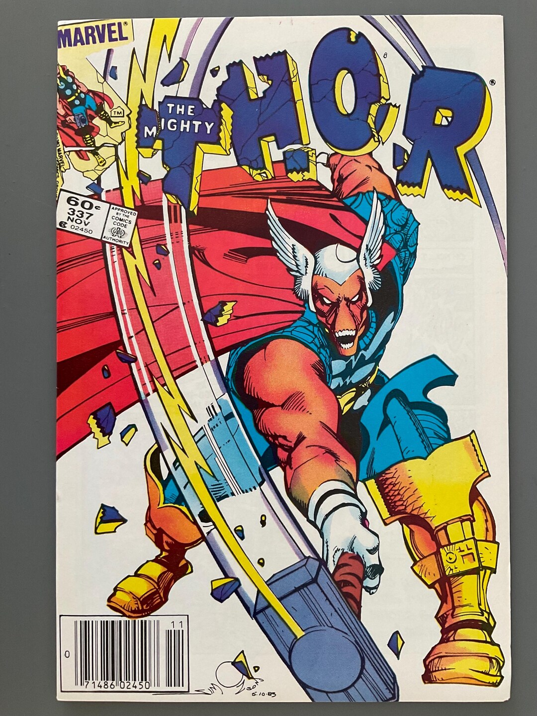 The Mighty Thor #337 Marvel Comic Book 1983 1st Appearance Beta Ray ...