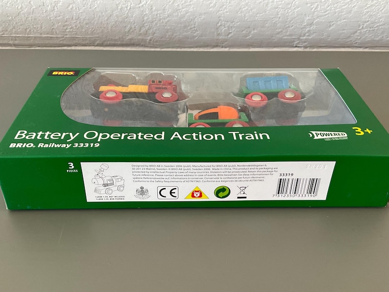 Vintage Brio Battery Operated Train Set #33319 Sweden With Original Box ...