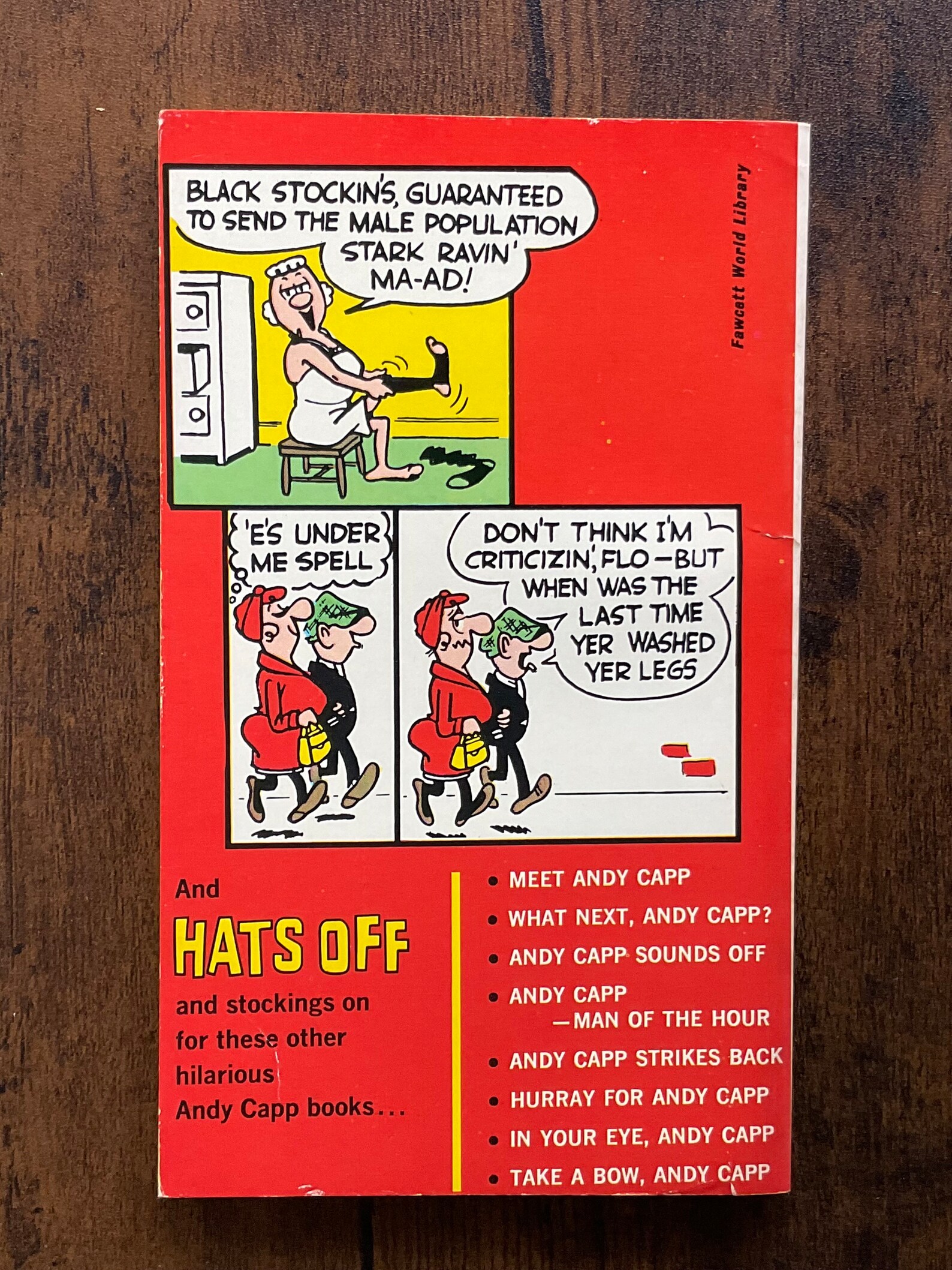 1968 Hat’s Off, Andy Capp Comic Strip Book by Smythe Vintage Softcover ...