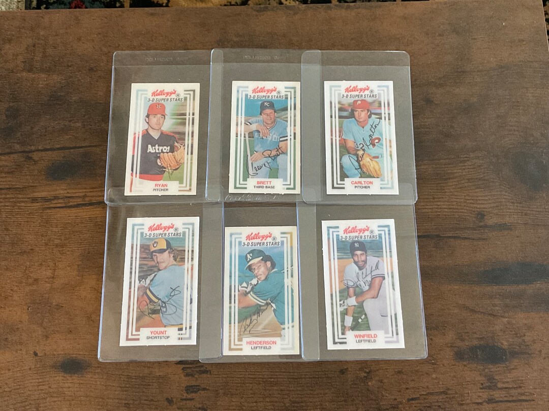 1983 Kellogg’s 3-D Baseball Card Lot of (6) Original Issue Hall of ...