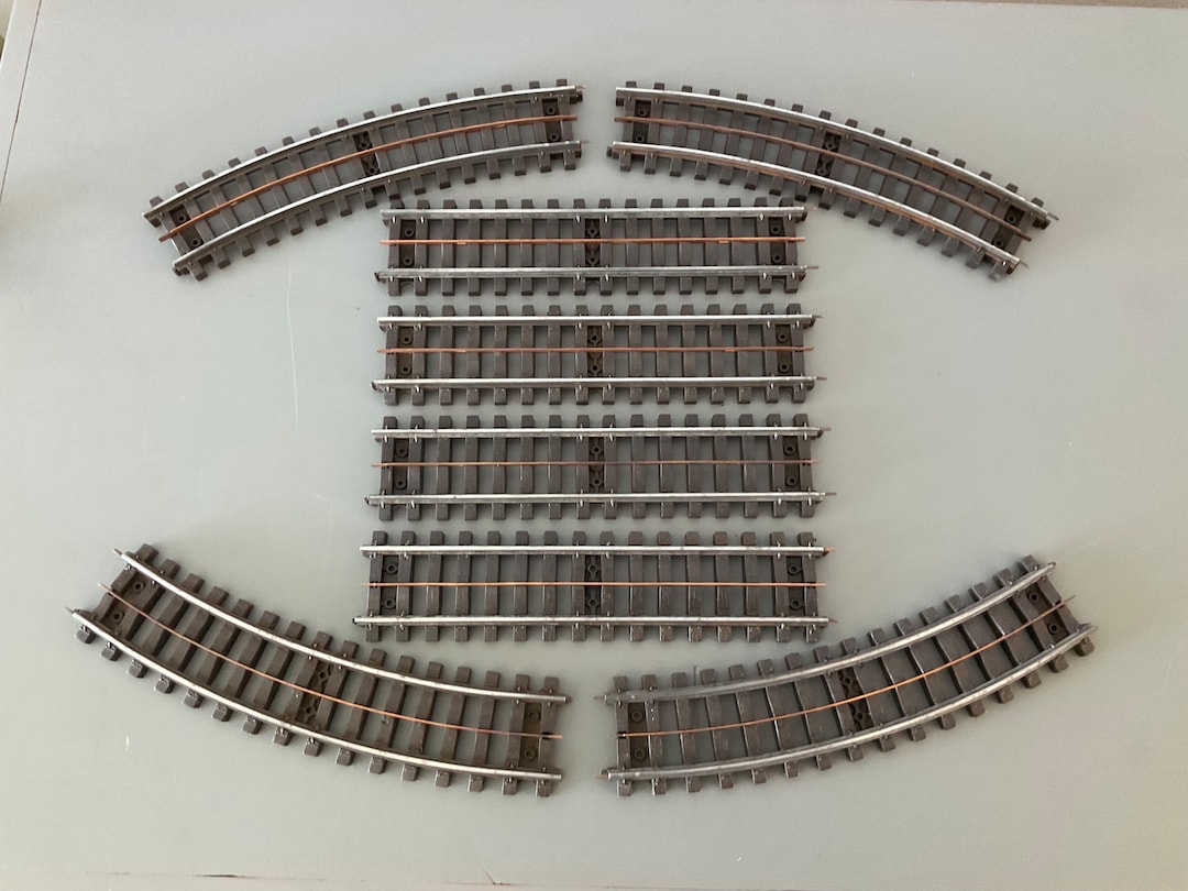 Vintage Lot of 8 LIONEL Post War Super O Gauge Track Pieces Straight ...