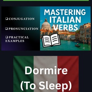 Italian Verb Dormire – Printable Conjugation for Beginners | PDF ...