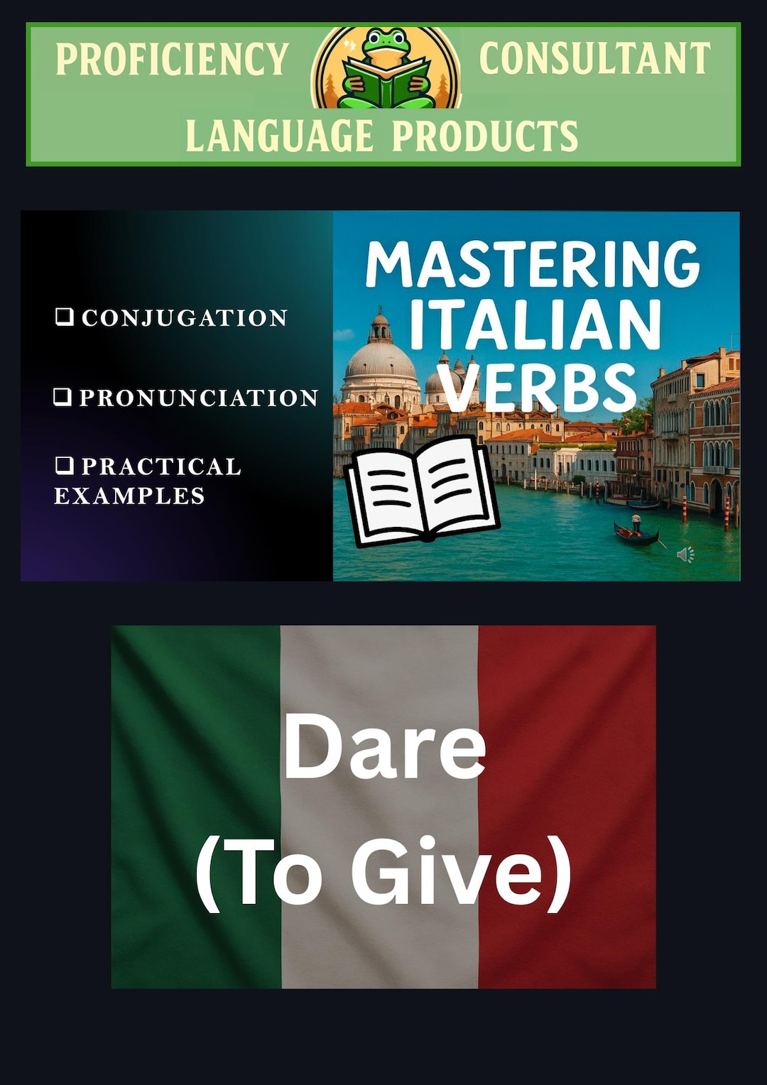 Italian Verb Dare – Printable Conjugation for Beginners | PDF Language ...