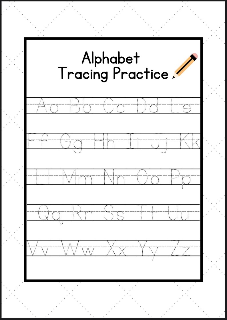 Alphabet Activity Pack - Etsy