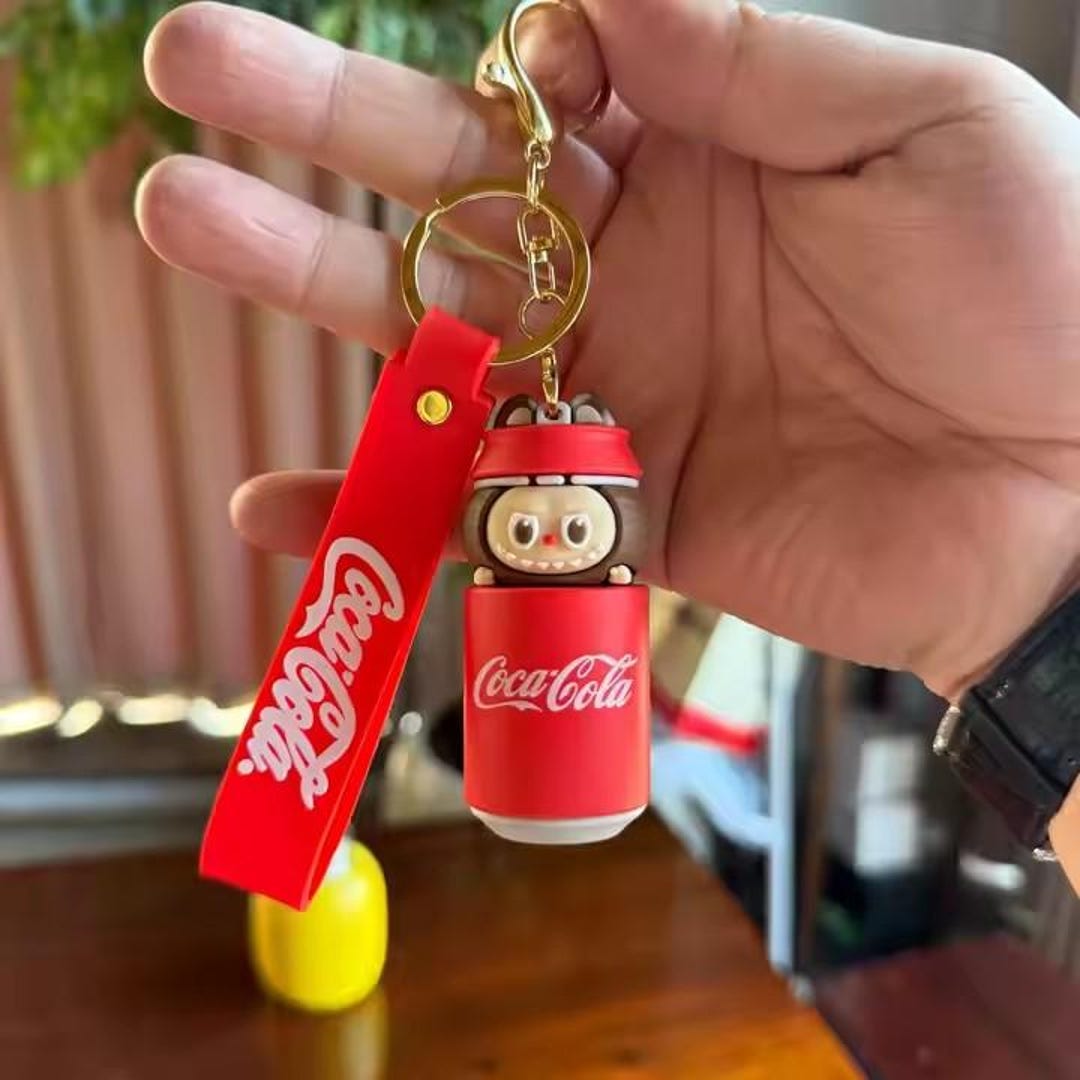 Labubu - Coca Cola Keychain - Etsy