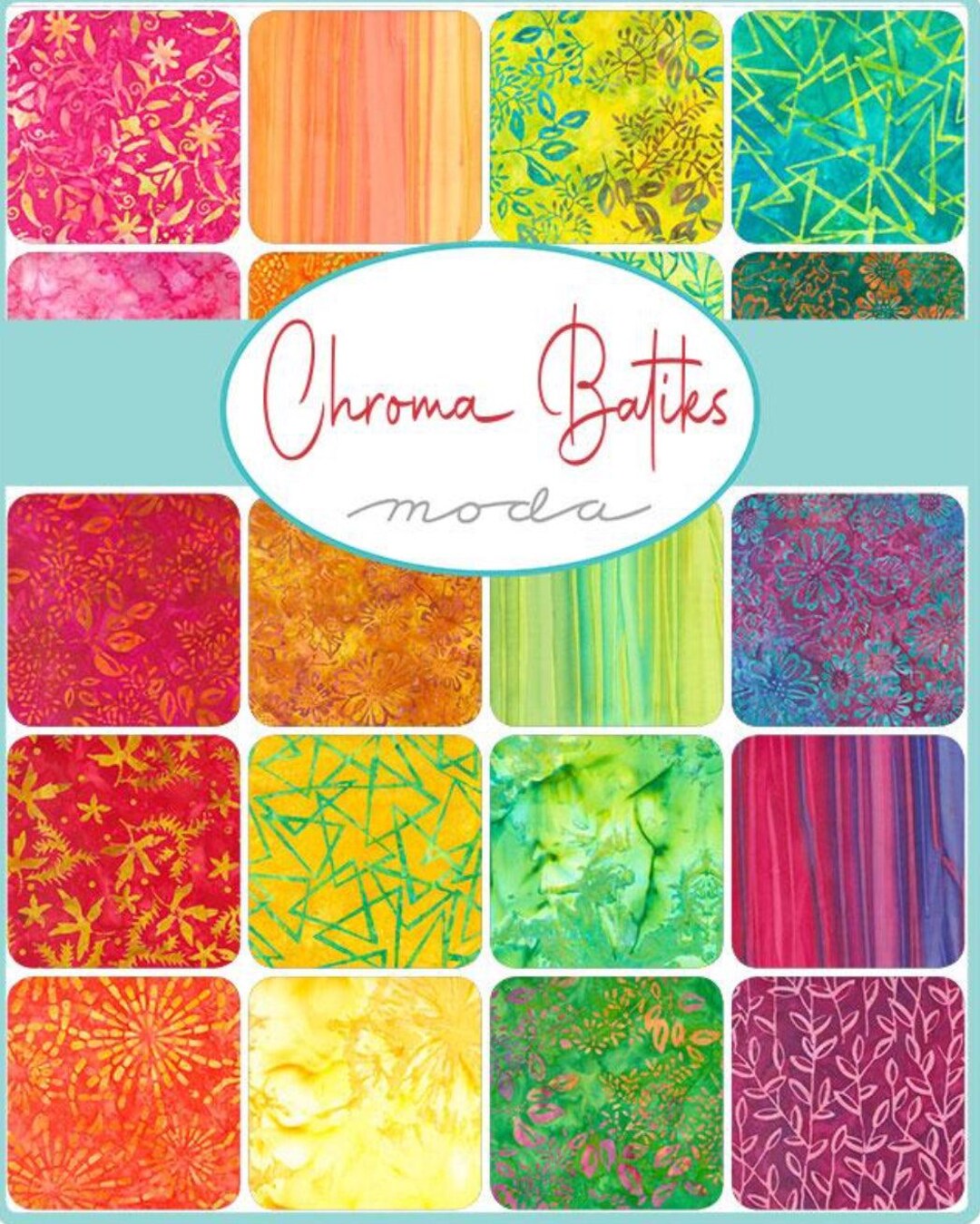 Chroma Batiks Layer Cake From Moda - Etsy