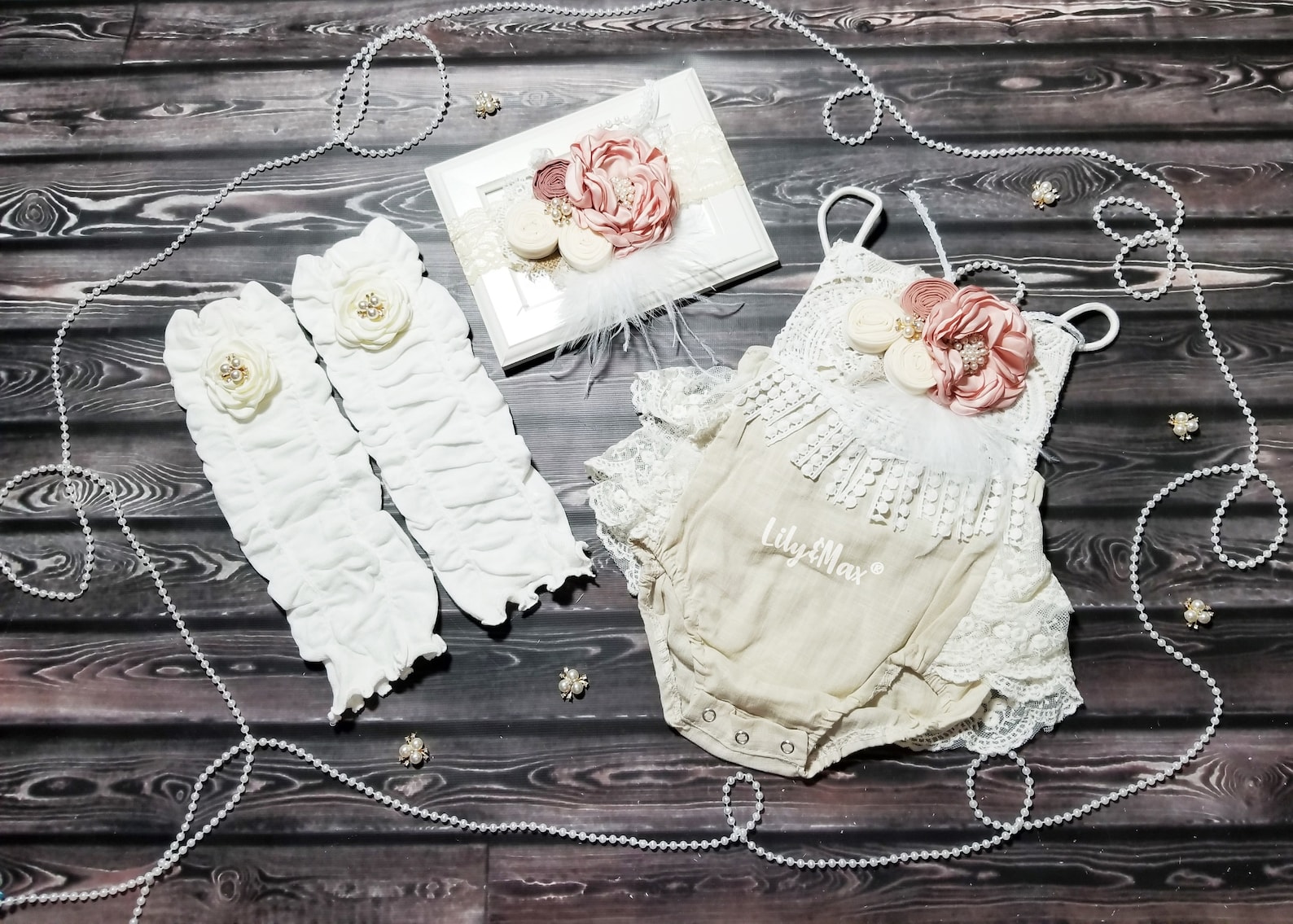 Boho Chic Baby Girls Outfit Rustic Wedding Baby Girl White | Etsy