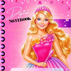 Barbie Aesthetic Digital Notebook | Pink Printable Journal | Retro 90s ...