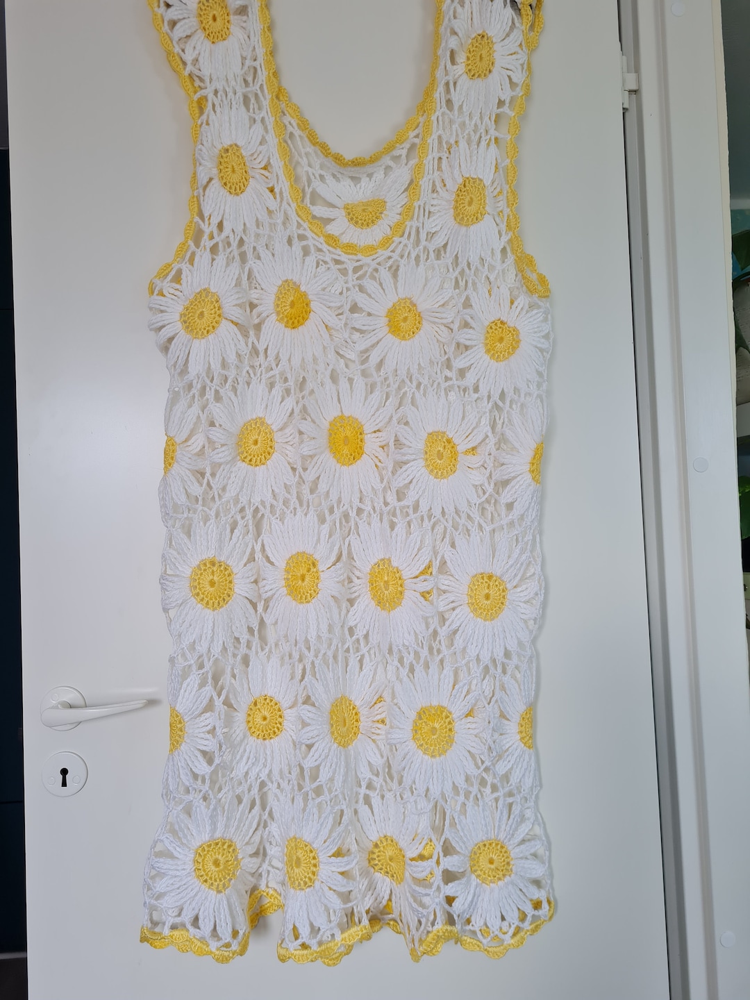Crochet Daisy Top. Summer Top Dress. Hippie Boho Top. Beach Summer ...