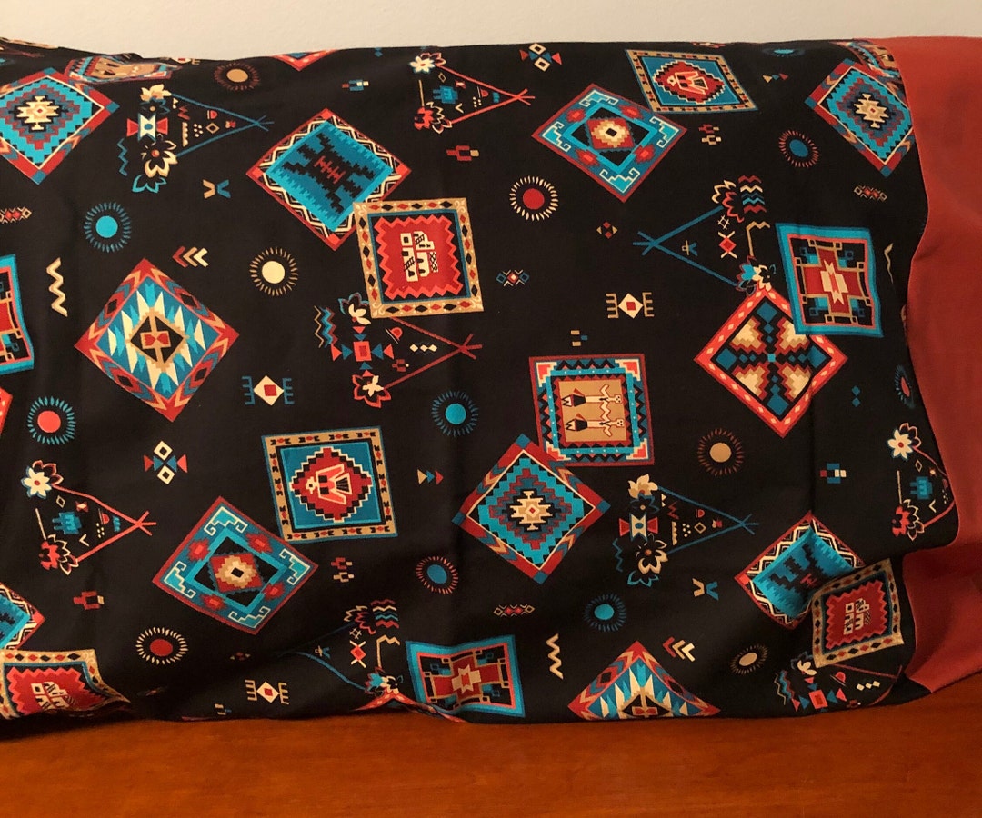 Pillow Case / Black Aztec Print /standard Pillow Case / Pillowcase for ...