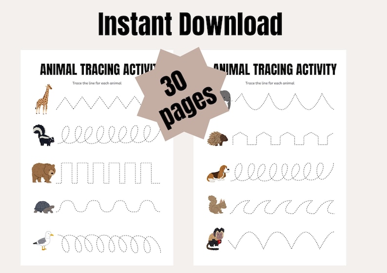 Preschool Line Tracing Worksheets | Fine Motor Skills, Pre-writing ...