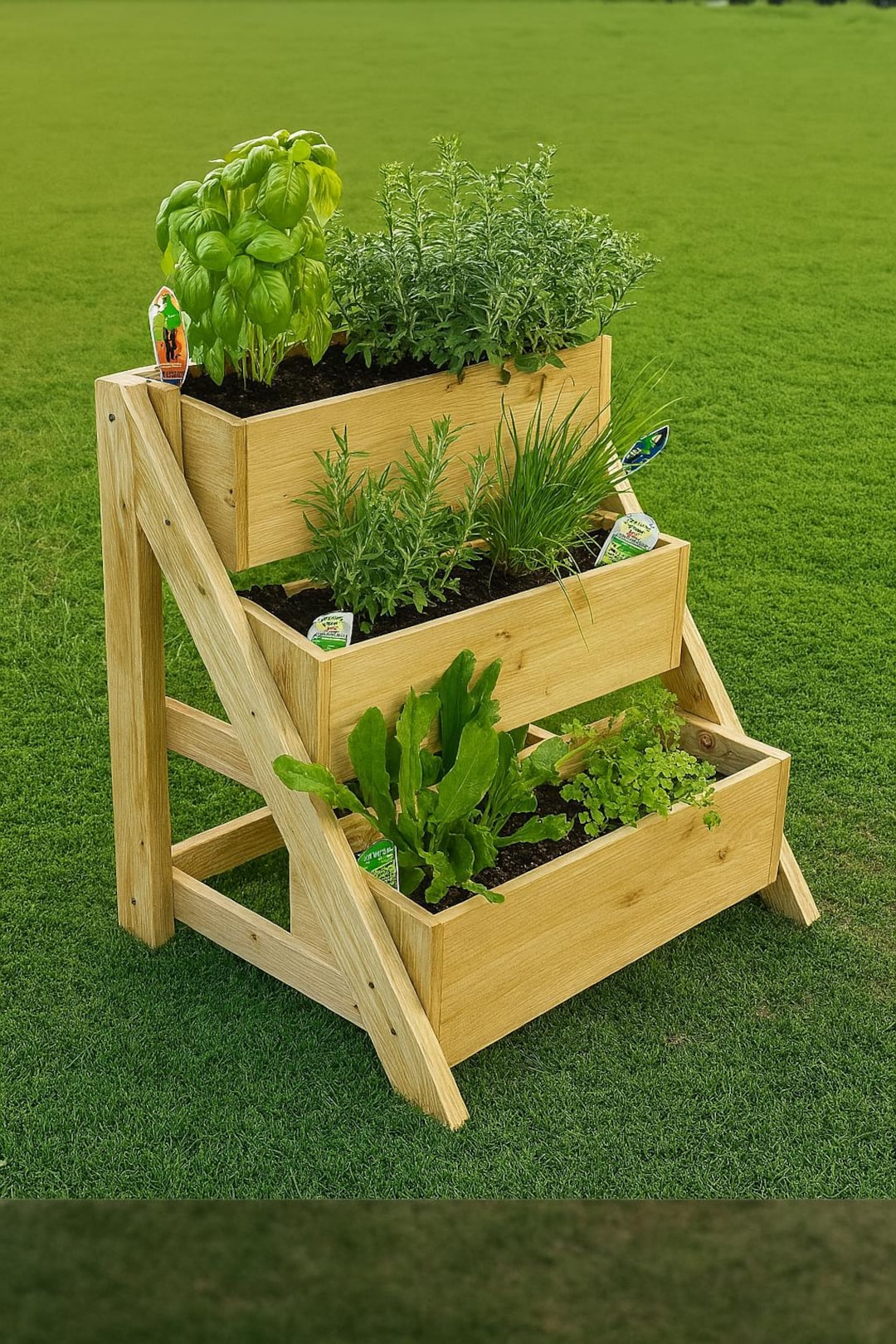 DIY 3-tiered Wooden Garden Planter Build Plan, Planter Box Plans ...