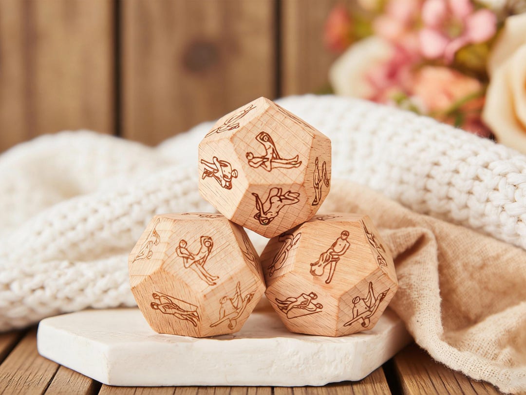 12 Sided Love Position Dice, Date Night Dice, Valentines Day Gift ...