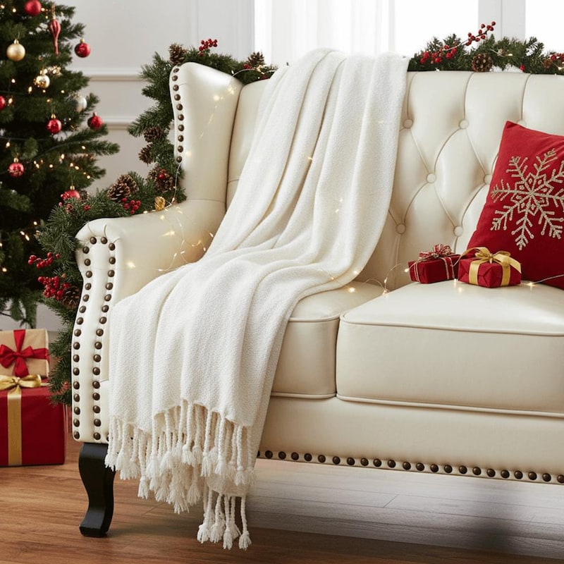 Ivory Small Throw - Etsy