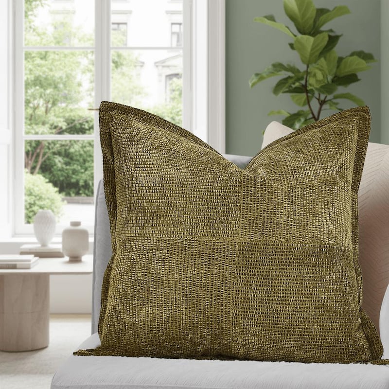 Velvet Olive Brown Pillow - Etsy