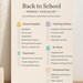 Back to School Parent Checklist: Printable School Prep List (PDF ...