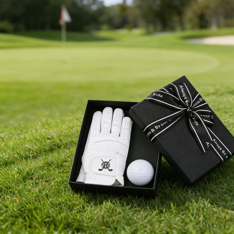 Custom Golf Glove With Personalized Initials, Breathable PU Leather ...